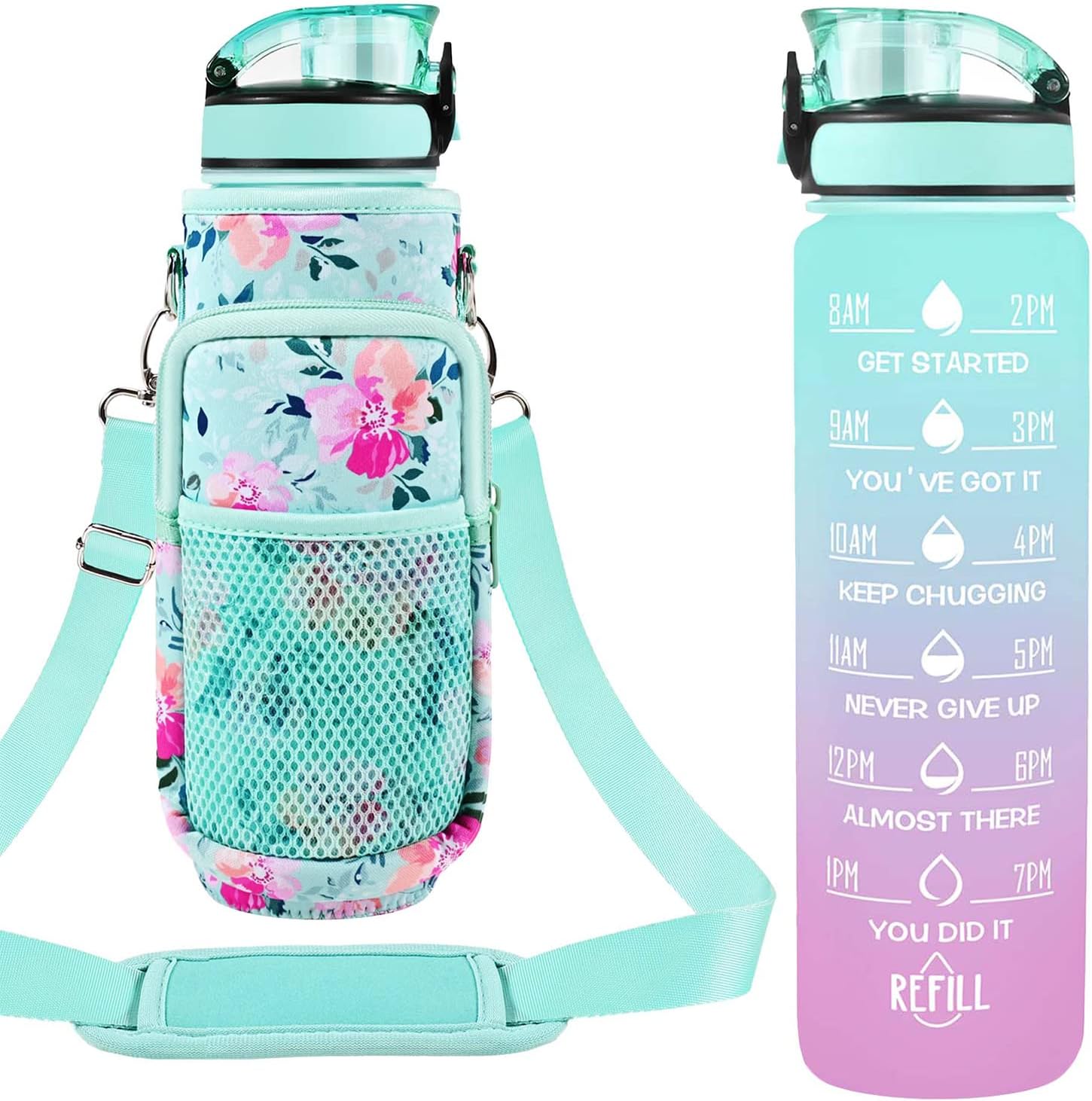 Amazon.com: Thermoflask Packable Bottle Sling, Hands-Free Water Bottle ...
