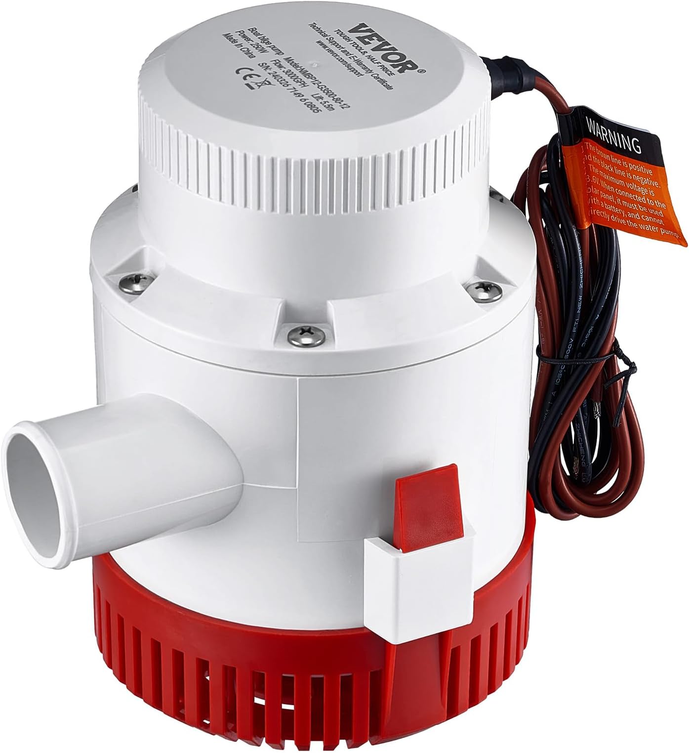 Amazon.com: Amarine Made Non Automatic Bilge Pump for Boats 2000 GPH ...