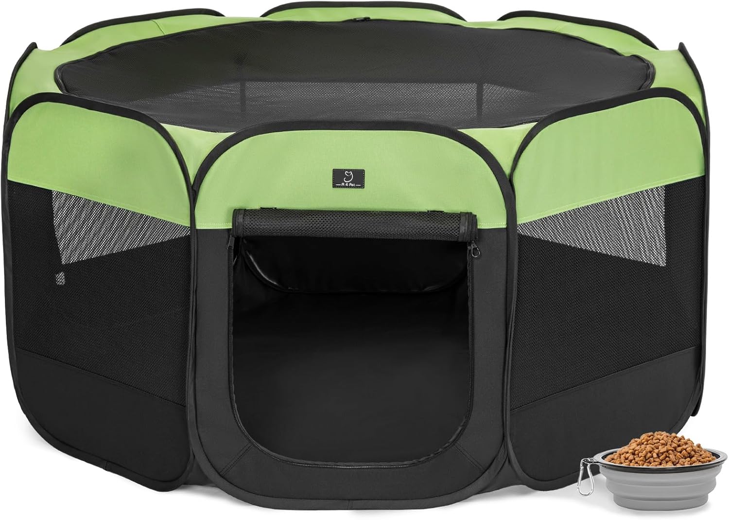 Amazon.com : A4Pet Portable Pet Playpen, 49” Pop Up Dog Playpen with Bowl, Suitable for Puppies ...