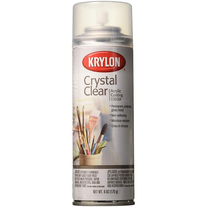 Buy Krylon K01303A07 Crystal Clear Acrylic Coating Aerosol Spray, 6 ...