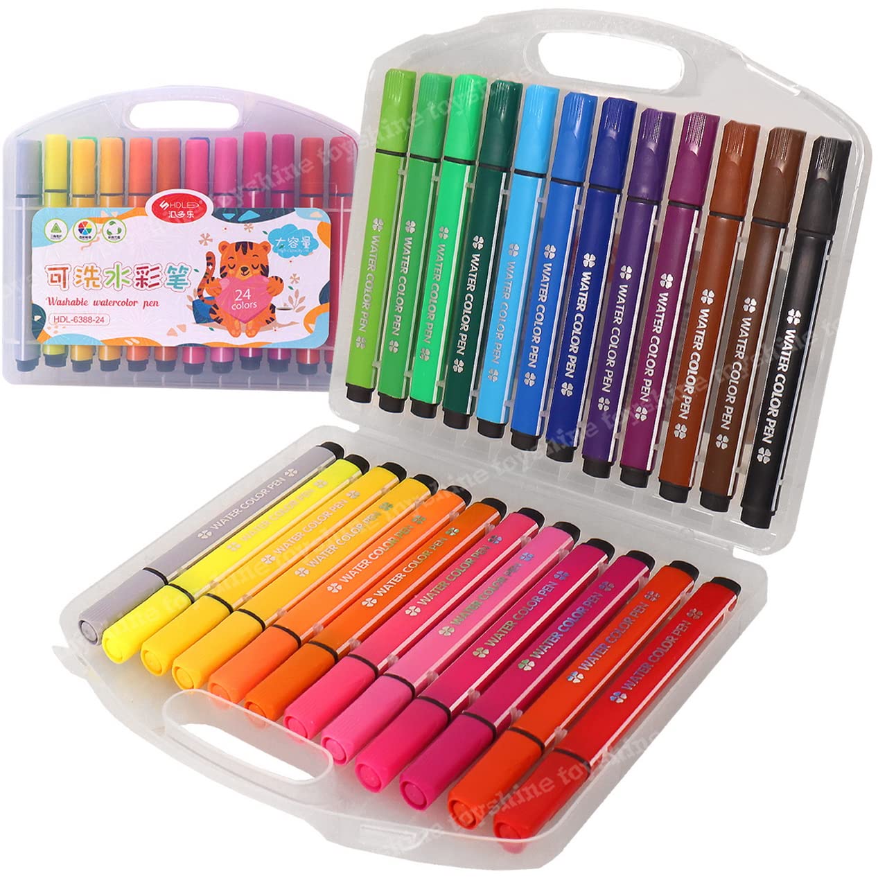 FunBlast Washable Watercolor Pens Set Colouring Kit Art Markers Colour ...