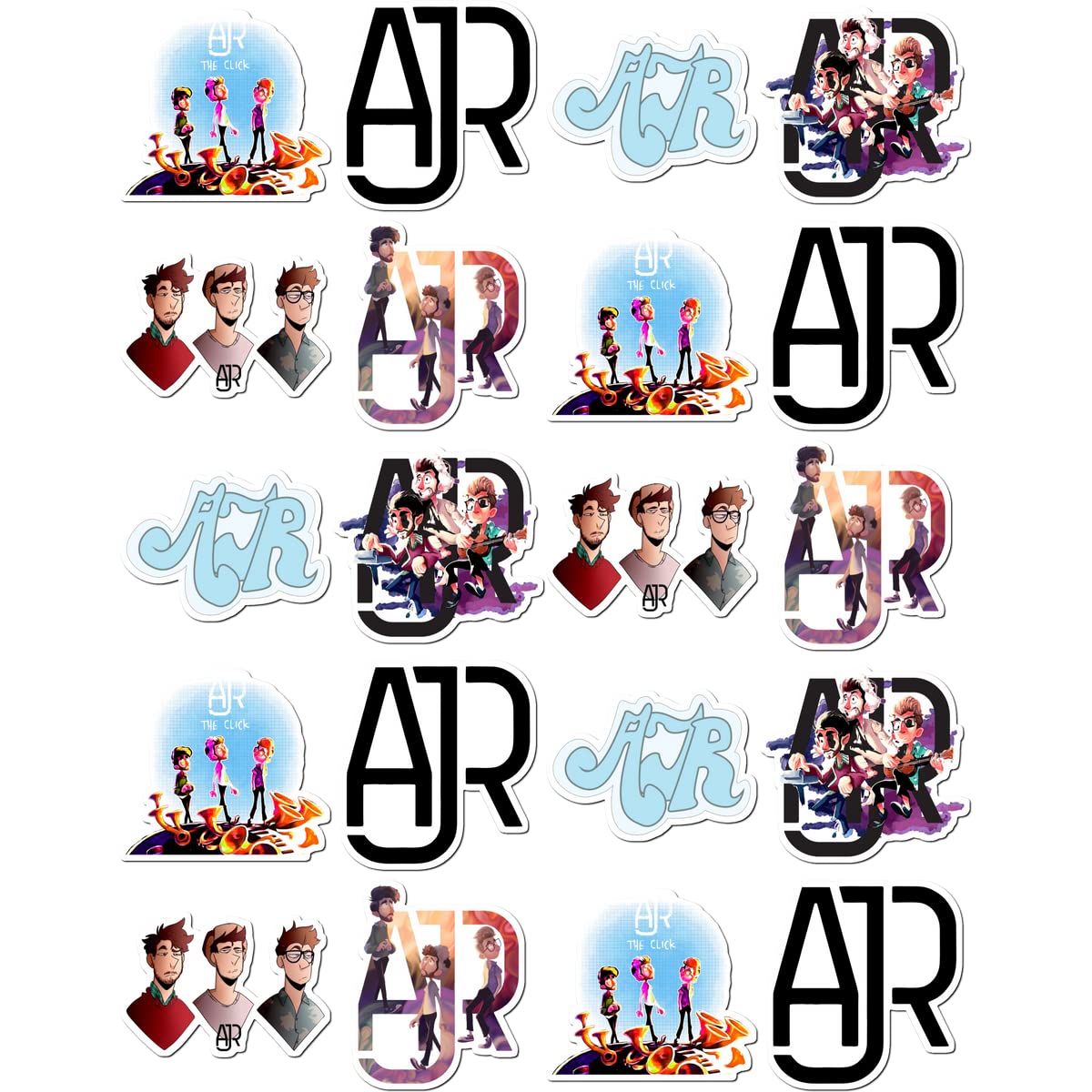 Amazon.com: Stickers 20 Pcs Per Pack Ajr Aesthetic The Waterproof Click ...