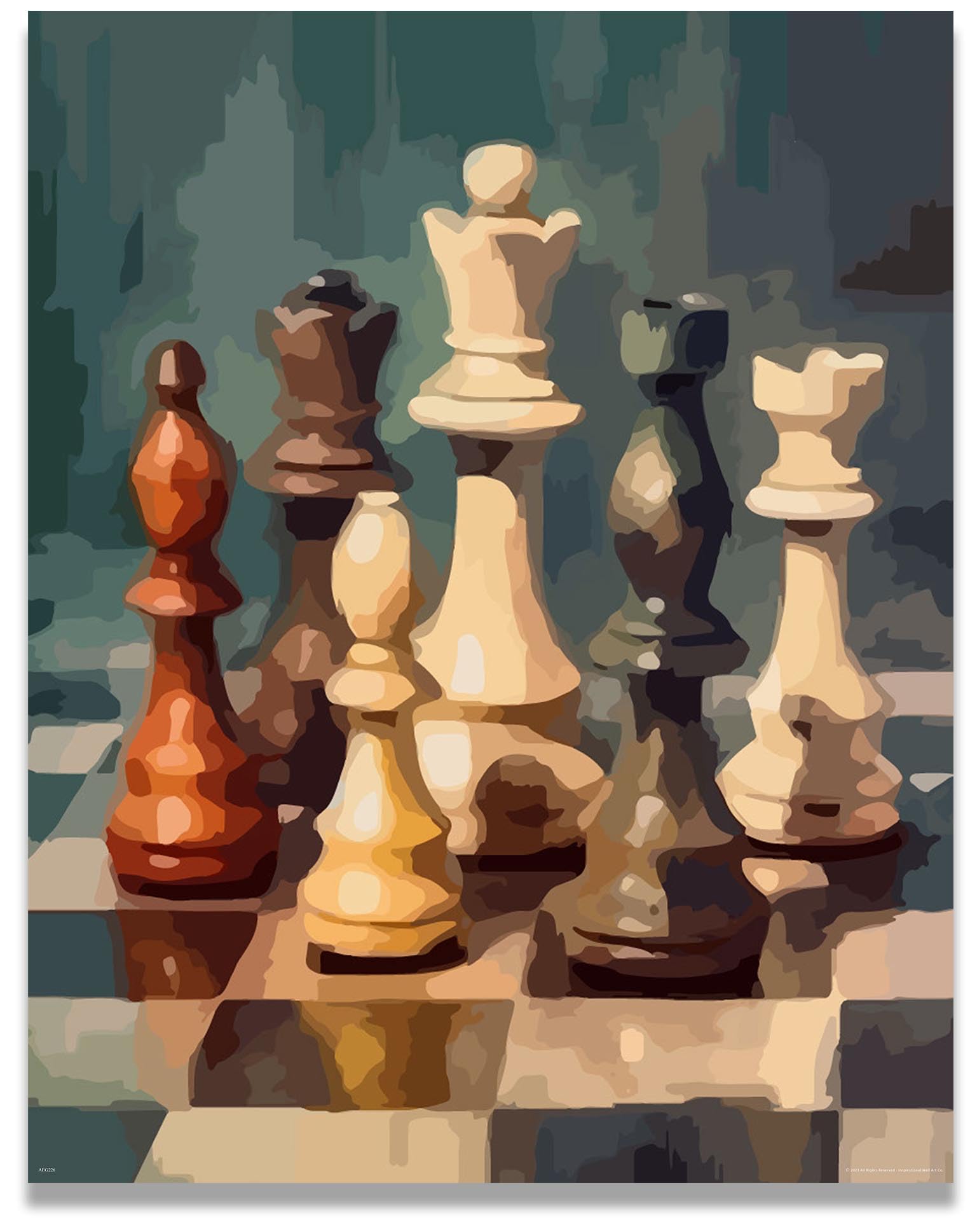 Amazon.com: Inspirational Wall Art Co. - Chessmaster | Chess Piece ...