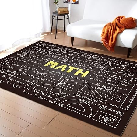 Amazon.com: Mathematics Classroom Decor Floor Mat Pattern School Board ...