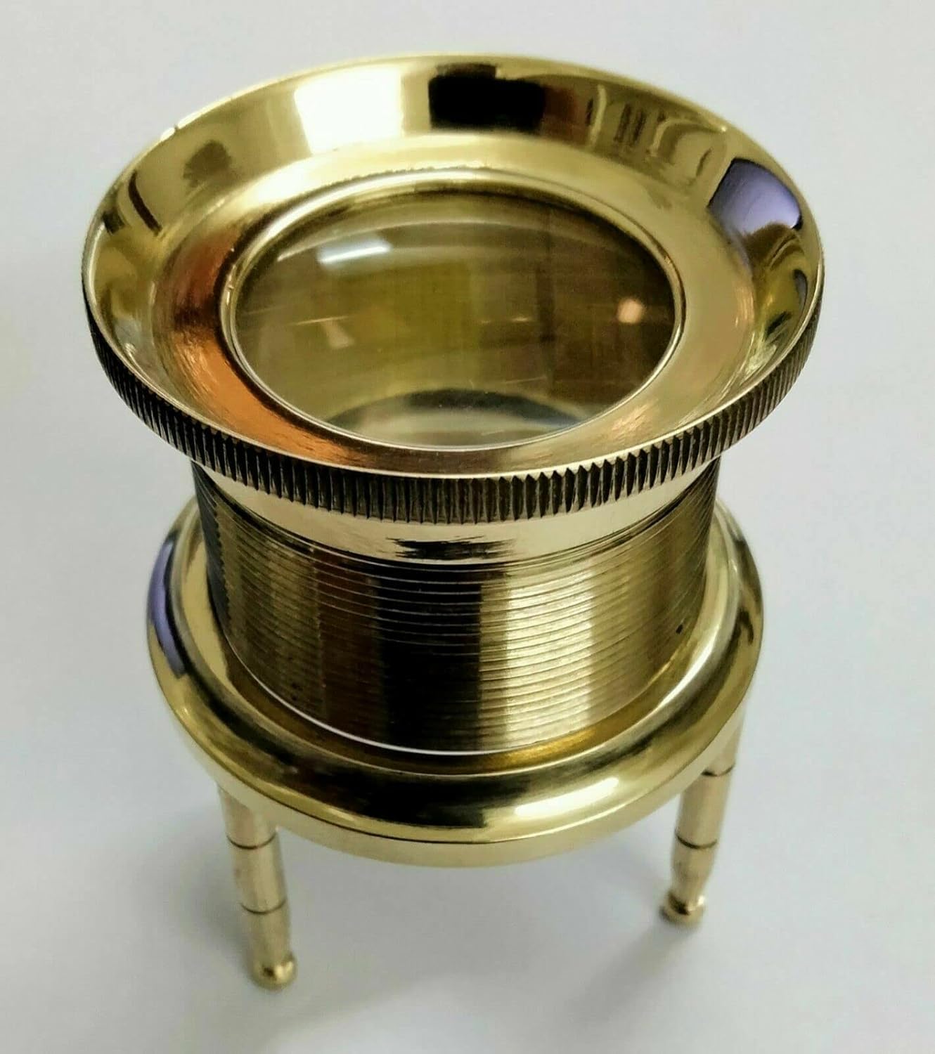 Amazon.com: Casa INDUSTRIES Mini Vintage Solid Brass Magnifying Glass ...
