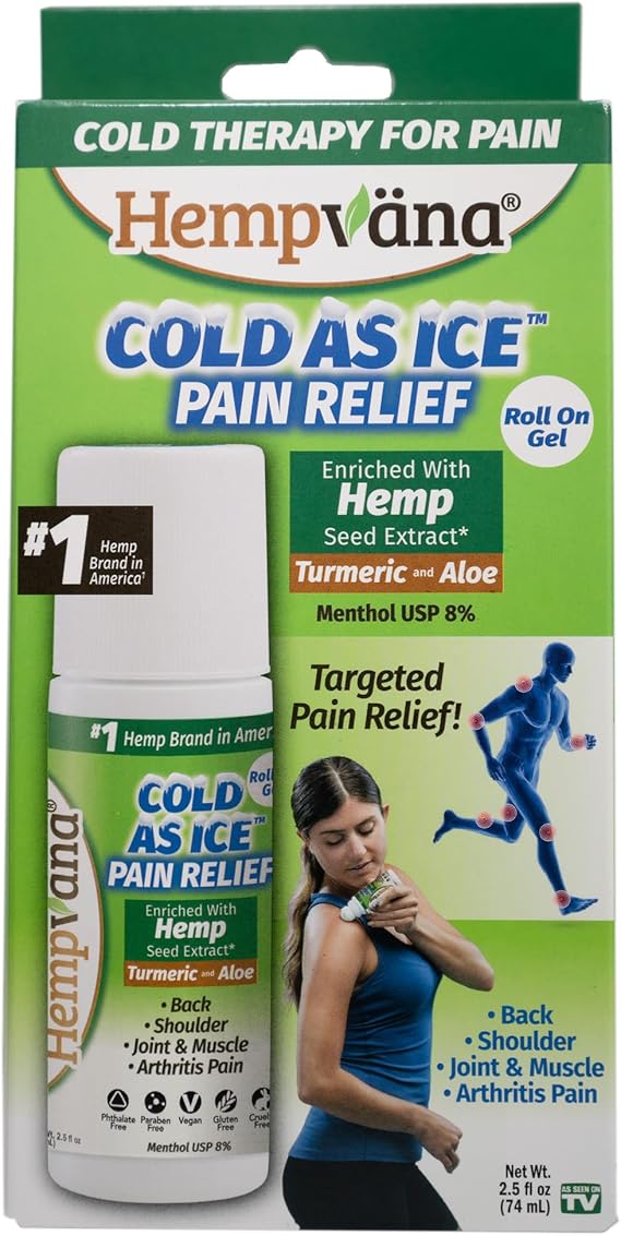 Amazon.com: Hempvana Cold As Ice Cold Therapy for Pain, Convenient Pain ...