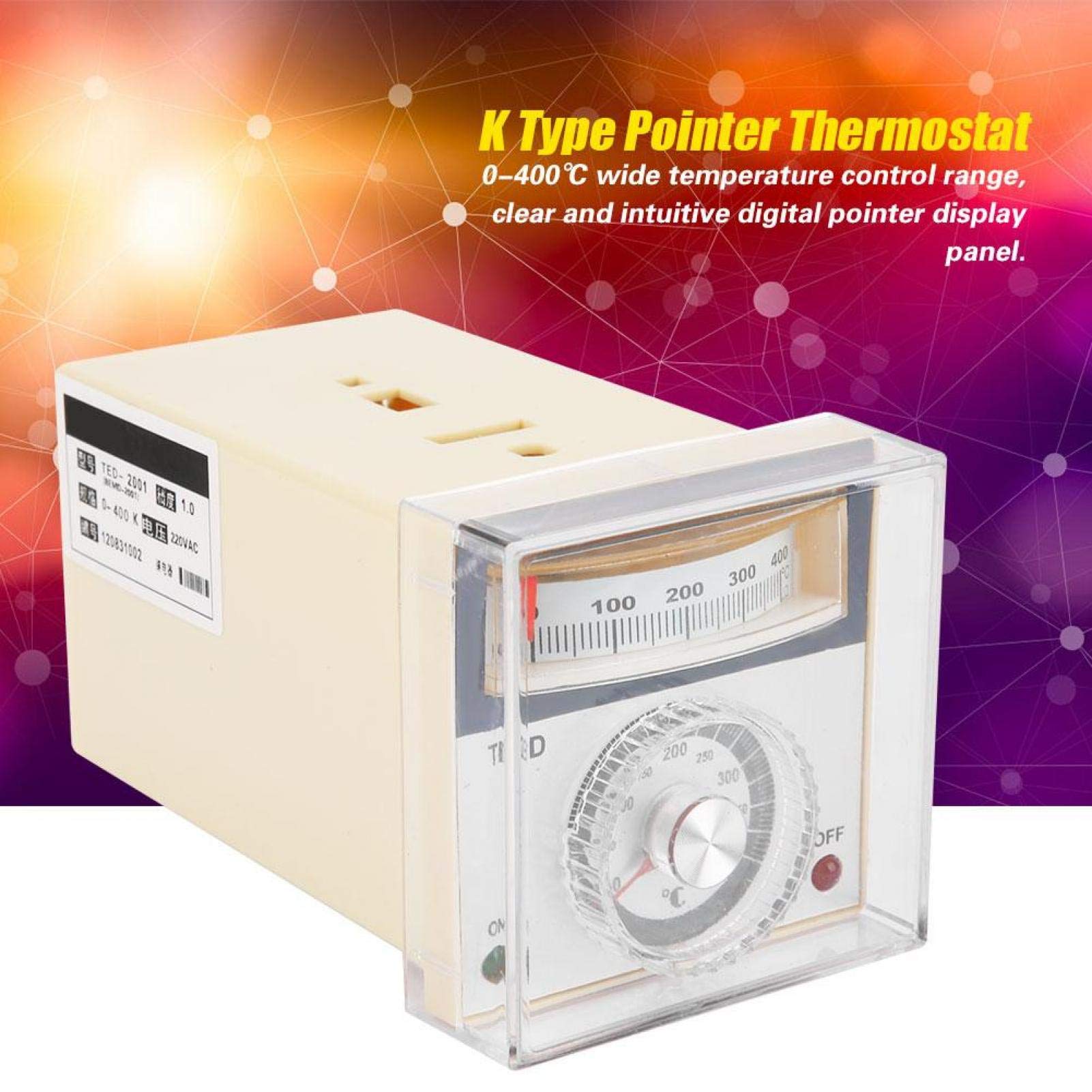 Termopar Tipo K 0-400°C K-Type Temperature Controller TED-2001 - 220V ...