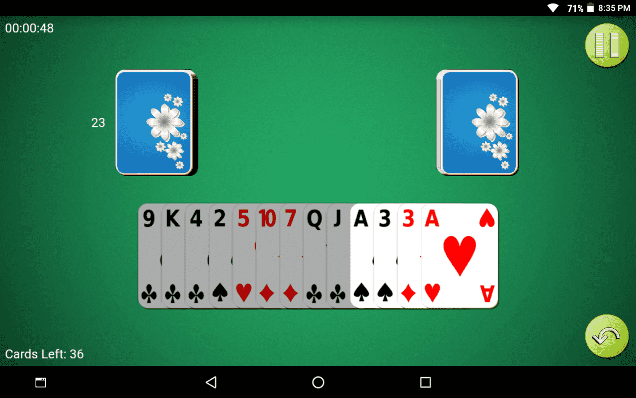 One-handed Solitaire - App on Amazon Appstore