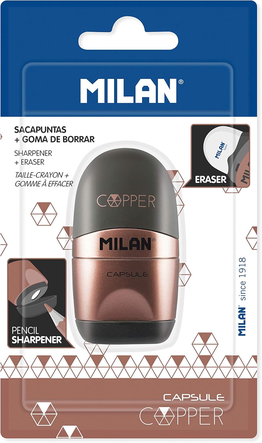Amazon.com: MILAN Capsule Copper Erasers, Small, White : Toys & Games