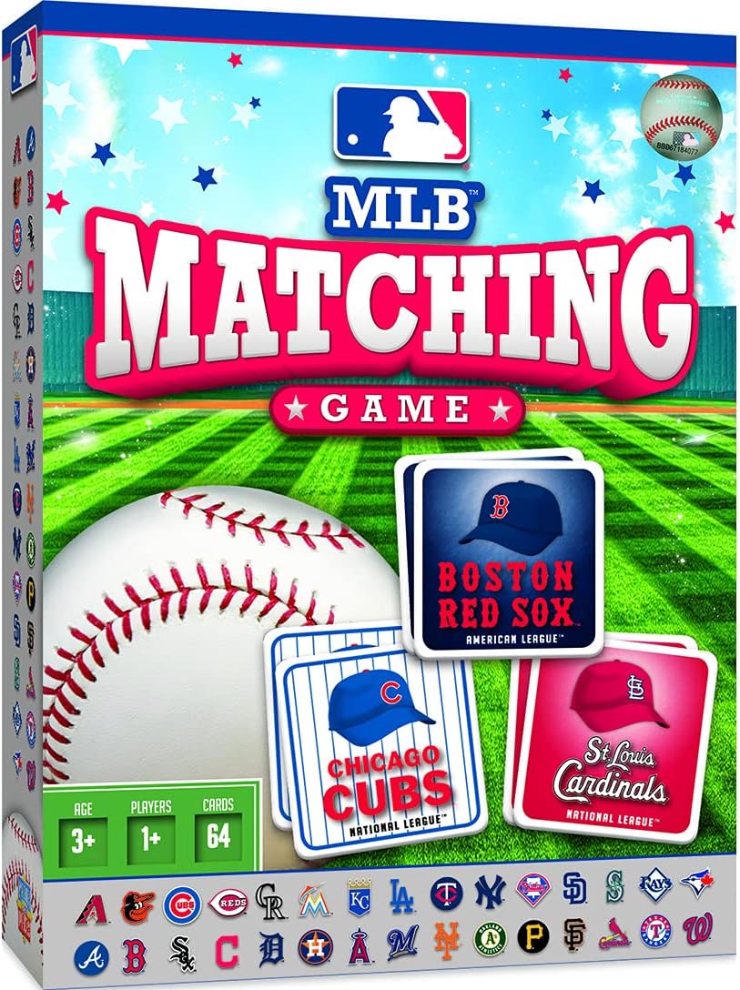 Amazon.com: MasterPieces MLB Matching Game, Includes All 30 Baseball ...