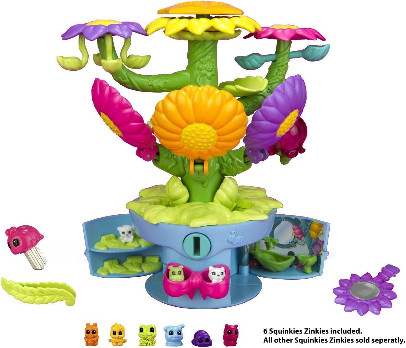Amazon.com: Squinkies Zinkies Magic Secrets Flower Pot Playset : Toys ...