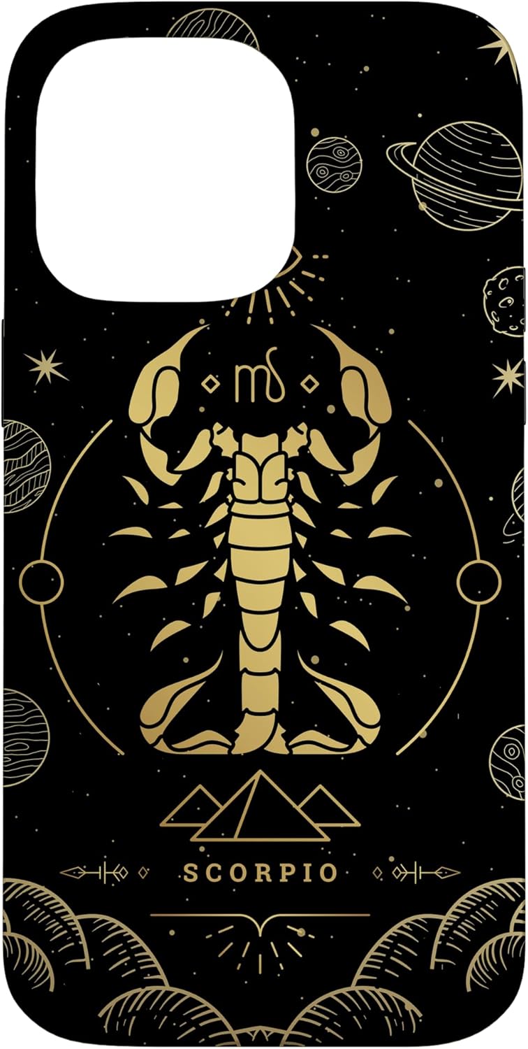 Amazon.com: Zodiac Sign Scorpio Astrology Celestial Aesthetic Case for ...