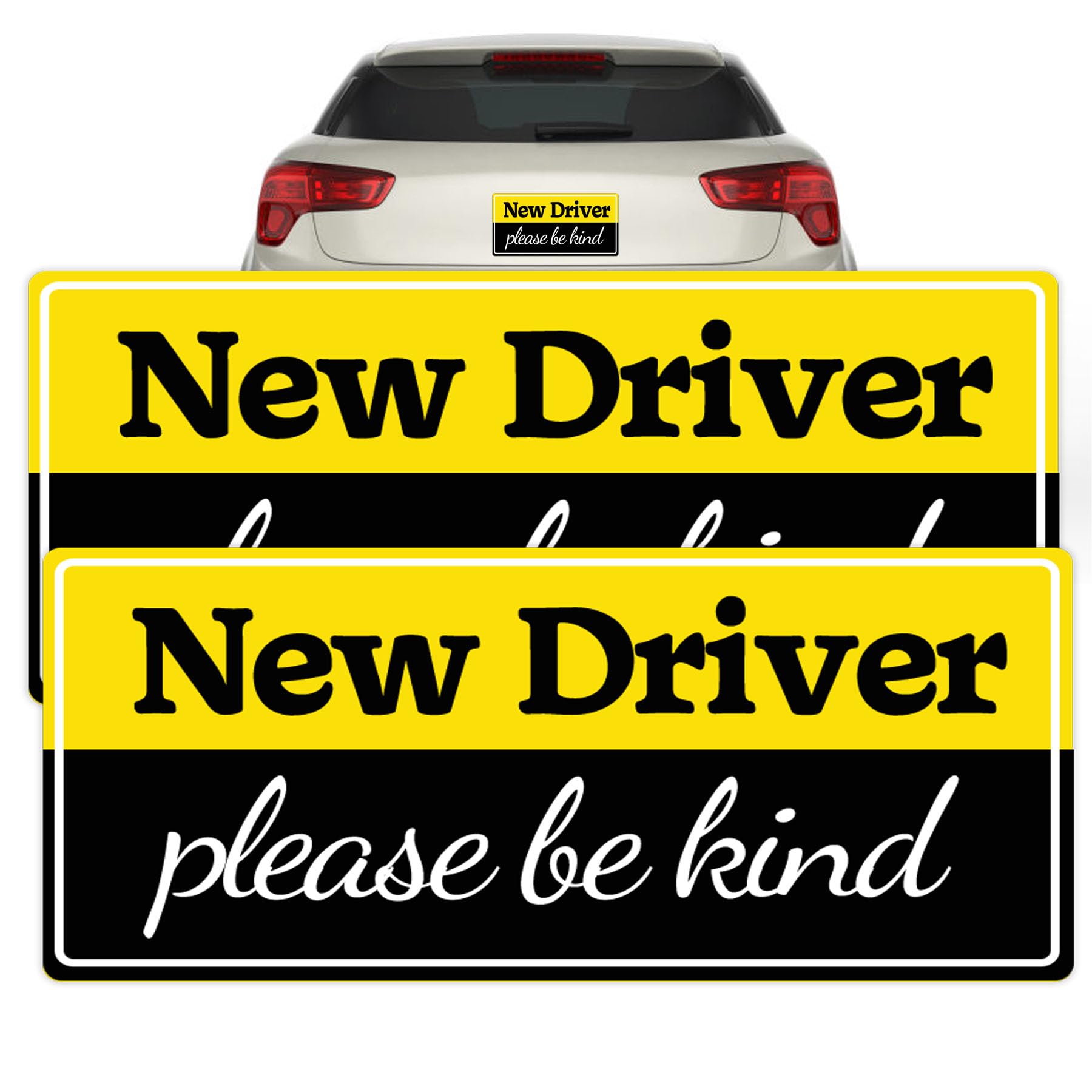 Amazon.com: Student Driver Please Be Kind Sticker 8 x 4 inch New Driver ...