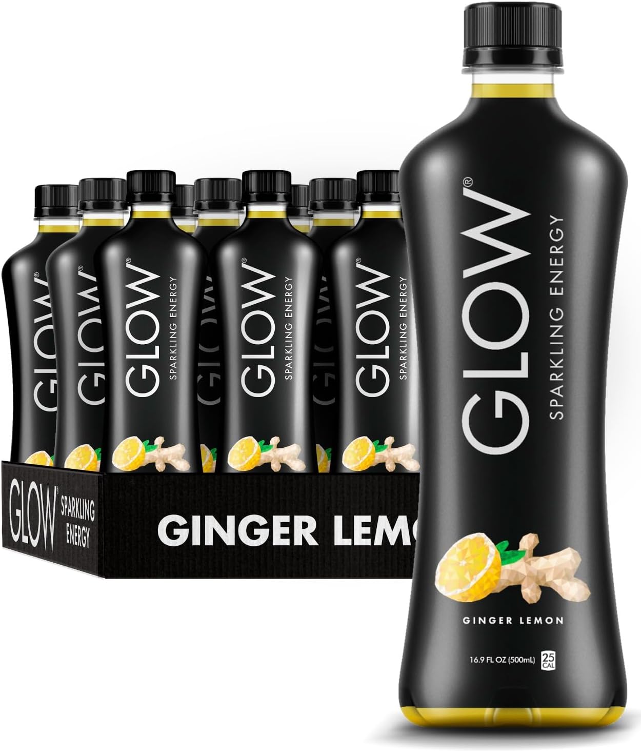 Amazon.com: GLOW Sparkling Hydration Drink 16.9oz 12 Pack – Sugar Free ...
