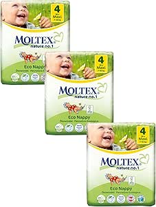 3 Packs of Moltex Nature No.1 Nappies Maxi (Size 4) : Amazon.co.uk ...