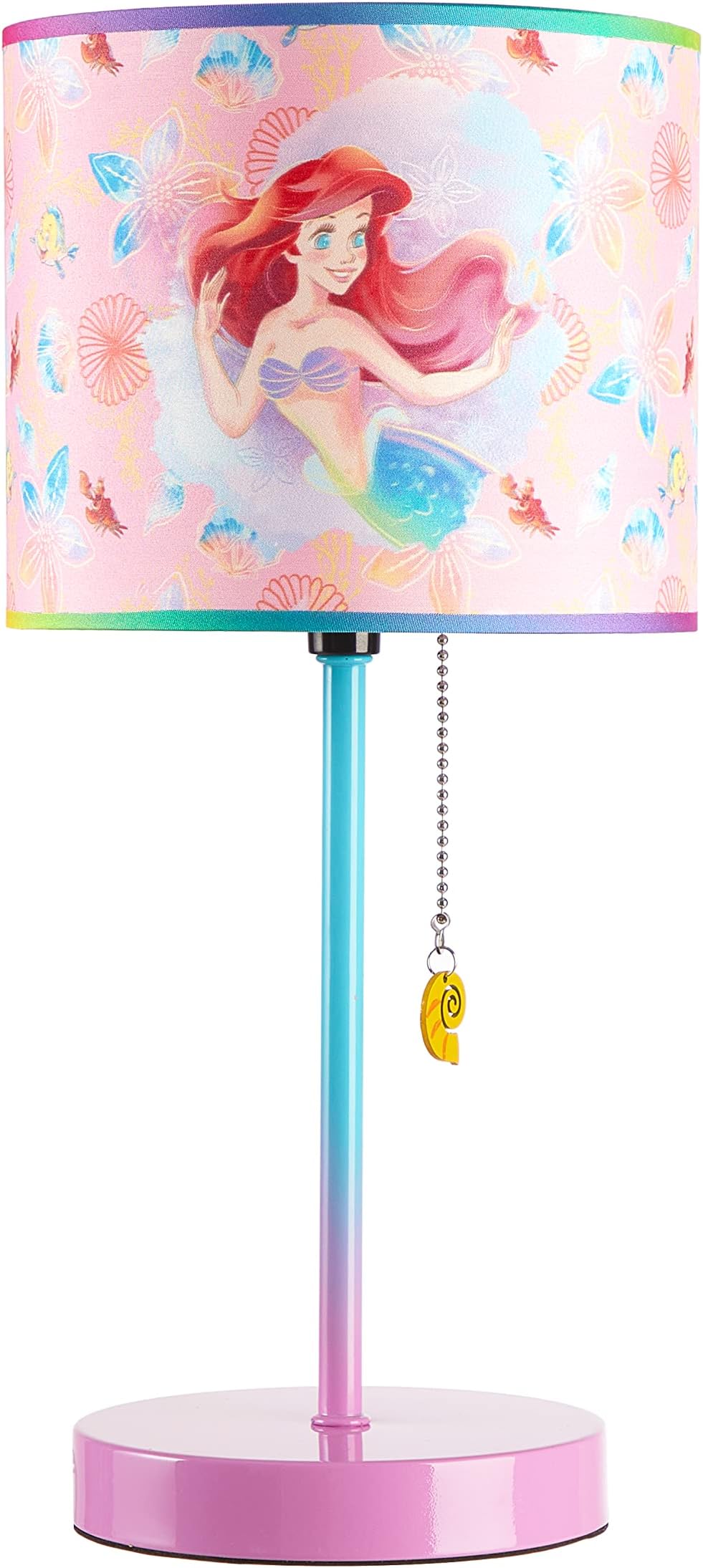 Zeckos Blue Glitter Tail Mermaid Resin Table Lamp with Burlap Shade ...