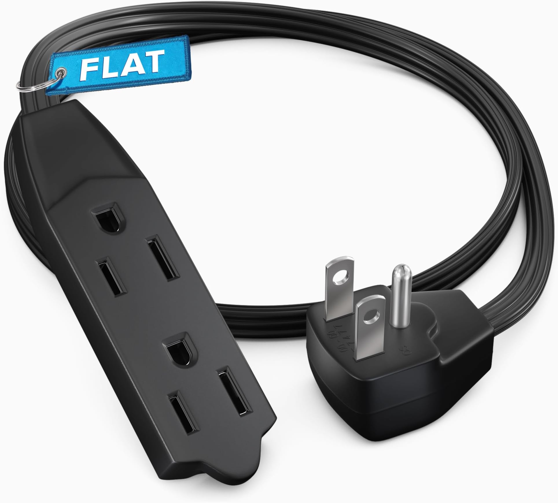 Amazon.com: Maximm 20ft Flat Plug Extension Cord UL Certified 16 Gauge ...