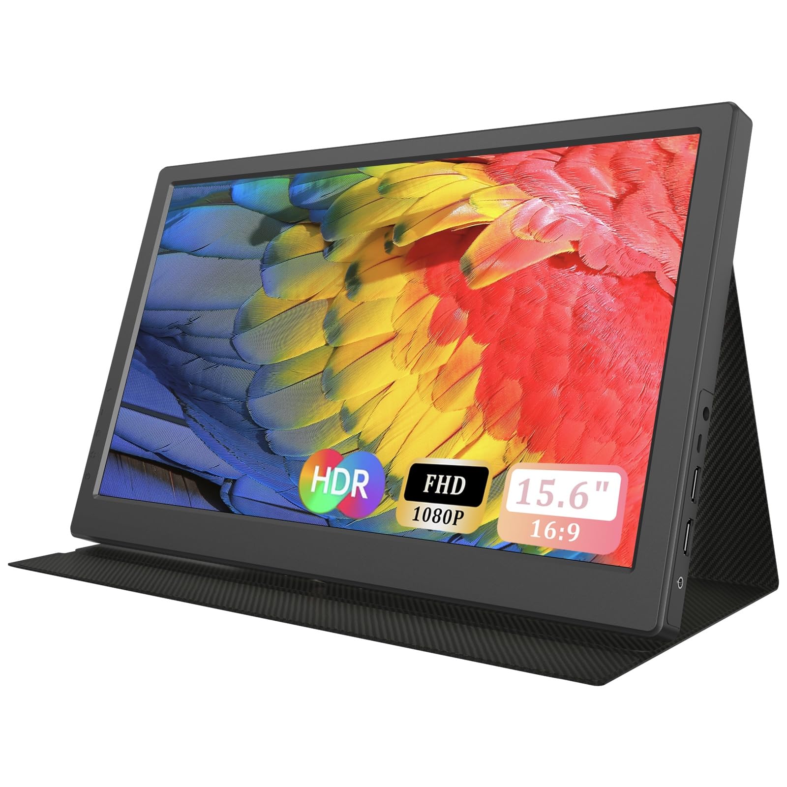 Amazon.com: BOLEVIC 15.6inch Computer Portable Monitor, 1080P FHD USB-C ...