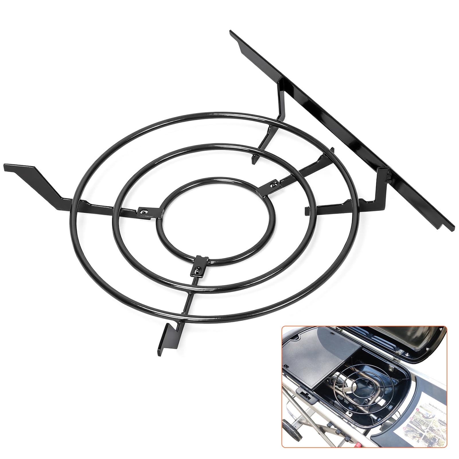 Snapklik.com : QuliMetal Chrome Plated Steel Stove Grate Replacement ...