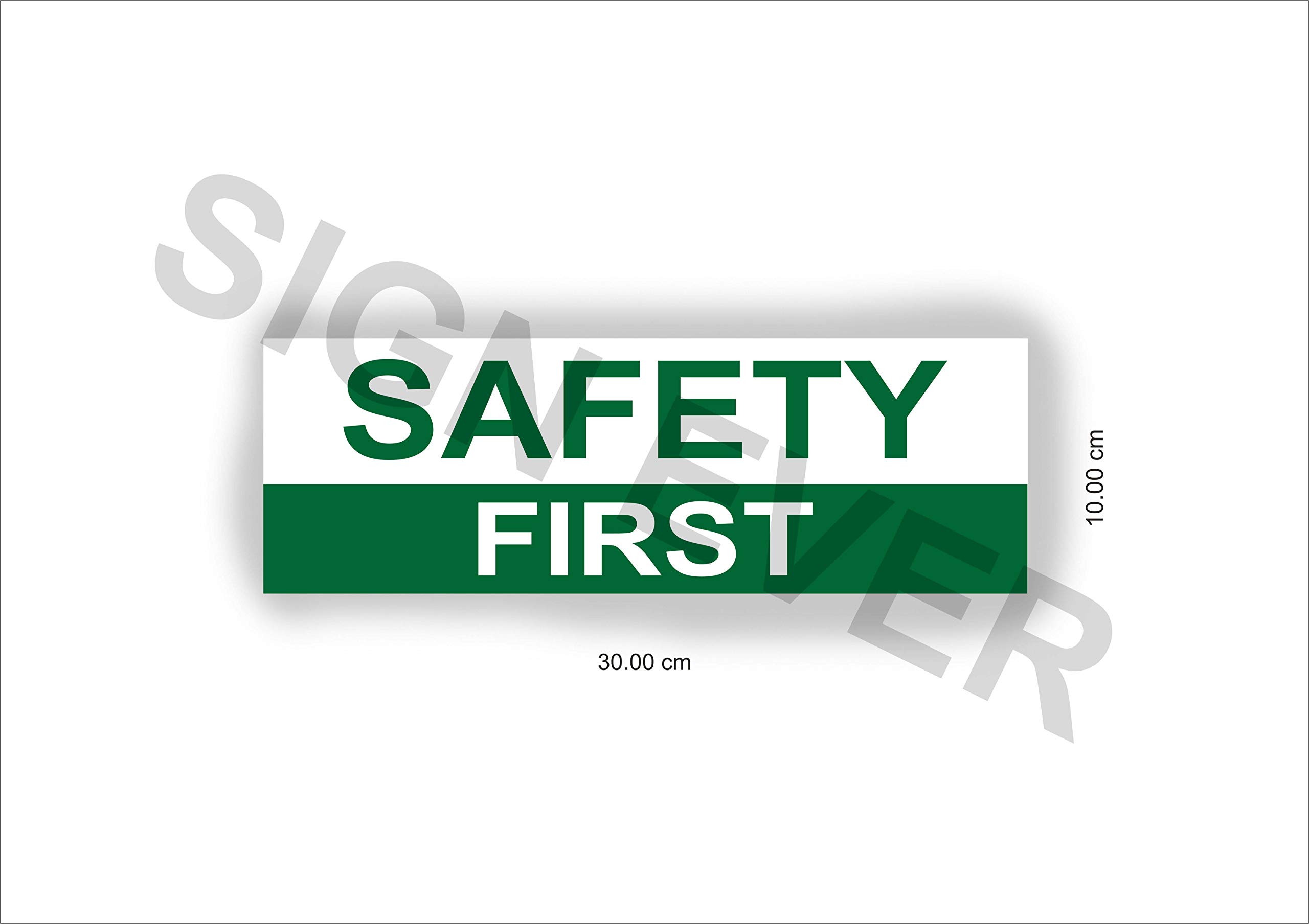 Buy SIGN EVER Safety First Sign Board Factory Office Bank Restaurant ...