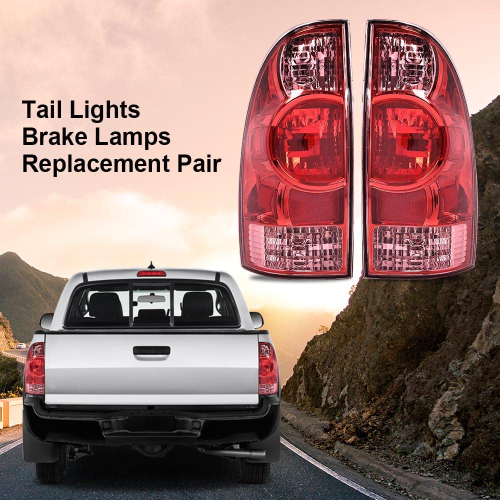 PIT66 Tail Light Rear Brake Lamp Driver + Passenger Side W/O Bulbs ...