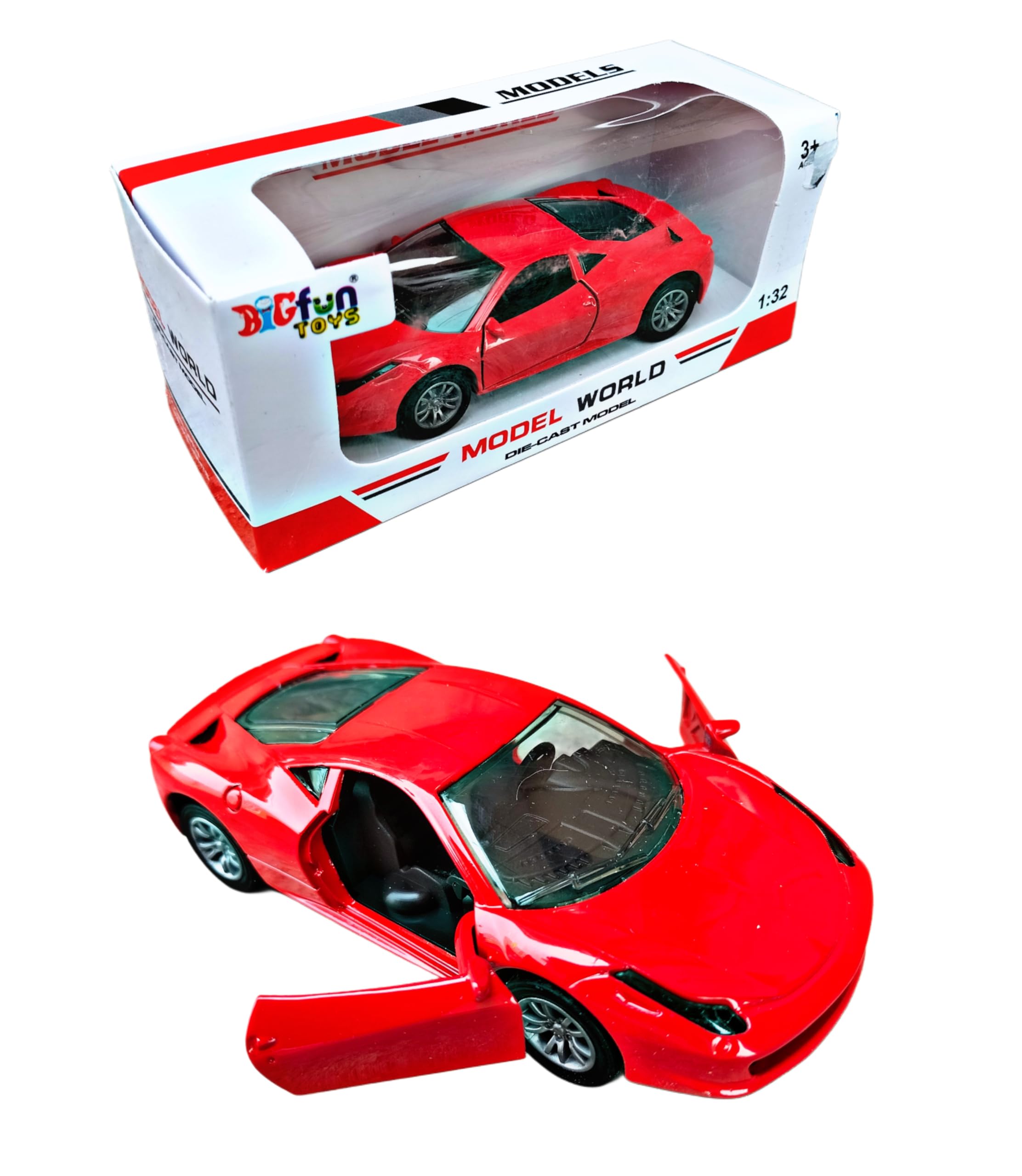 Ruhani Mini Ferrari Metal Super Car With Openable Doors Kids ...