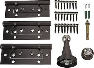 Kit de Bisagra de Puertas 5 Pulgadas Catadrina Puertas Magnéticas Acero ...