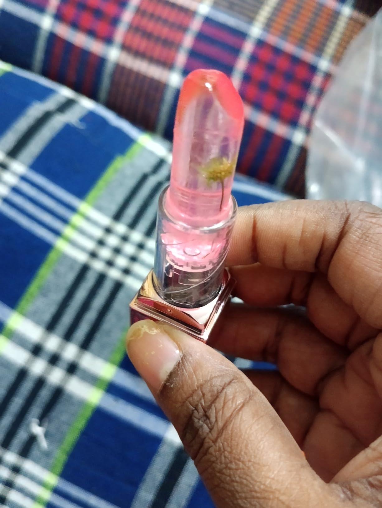 Buy Bajajbeautyshop Waterproof Flower Glossy Lipstick Jelly Flower ...