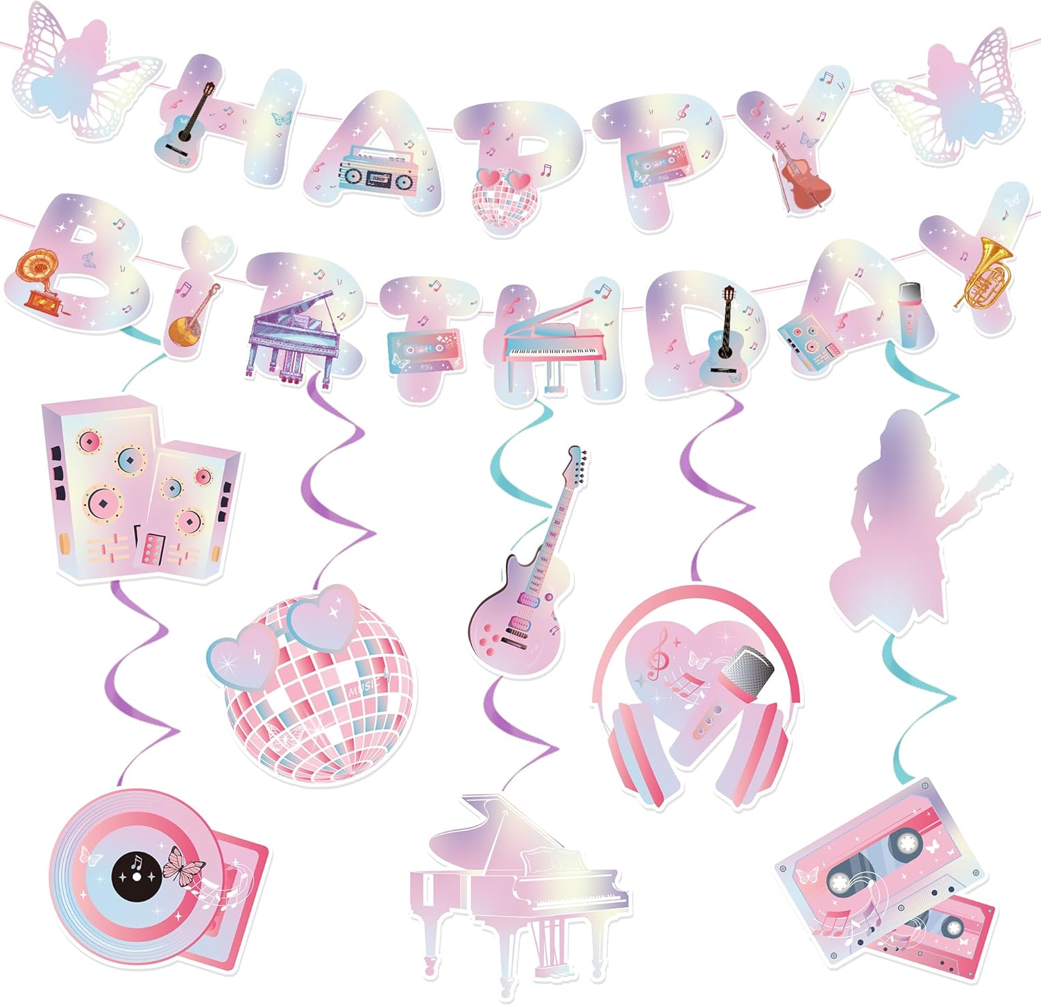 Amazon.com: Popular Singer Birthday Party Decorations - Include Happy ...