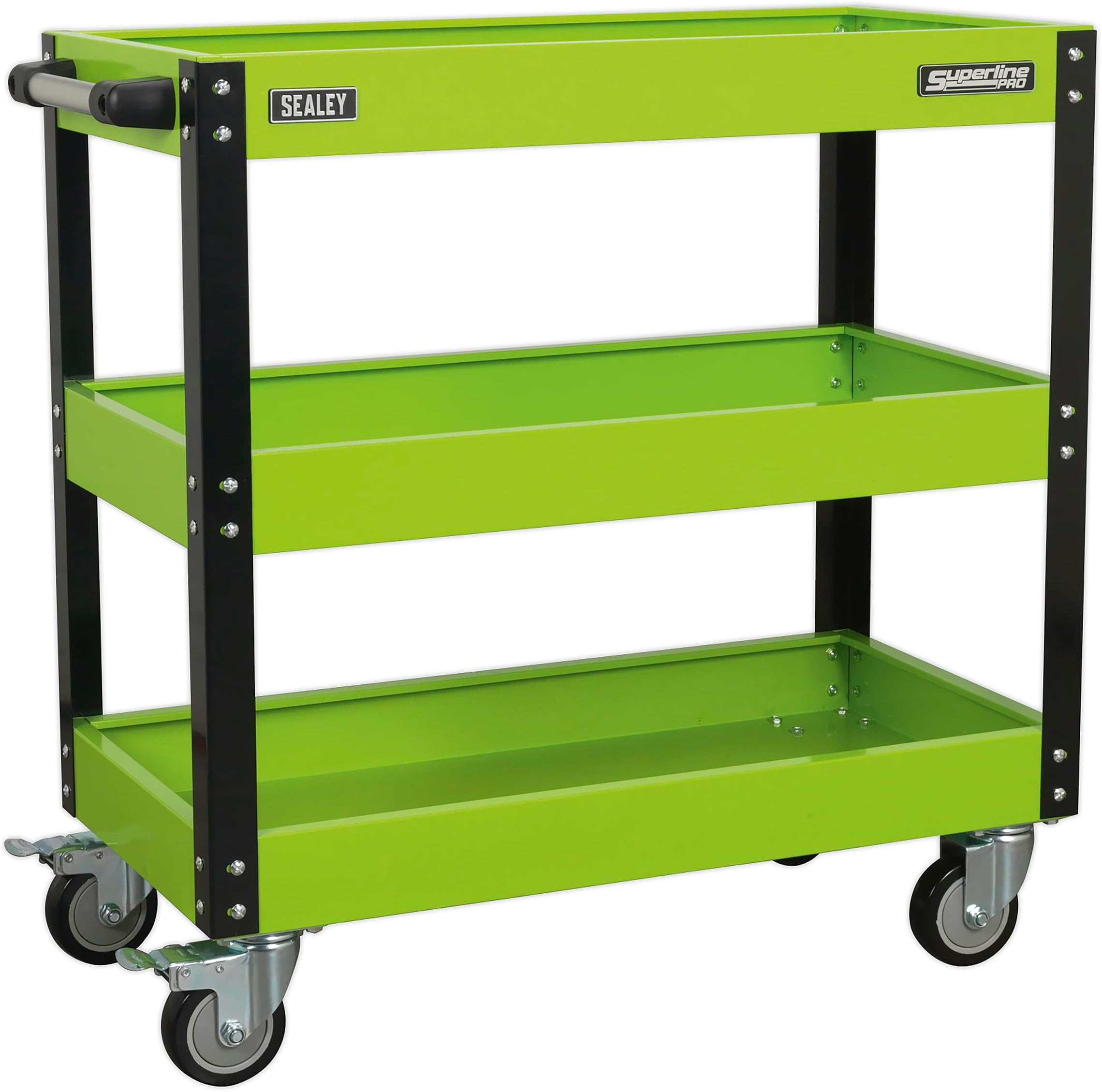 Sealey Cx110Hv Workshop Trolley 3-Level Heavy-Duty - Hi-Vis Green ...