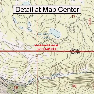 Amazon.com : USGS Topographic Quadrangle Map - Iron Mine Mountain, Utah ...