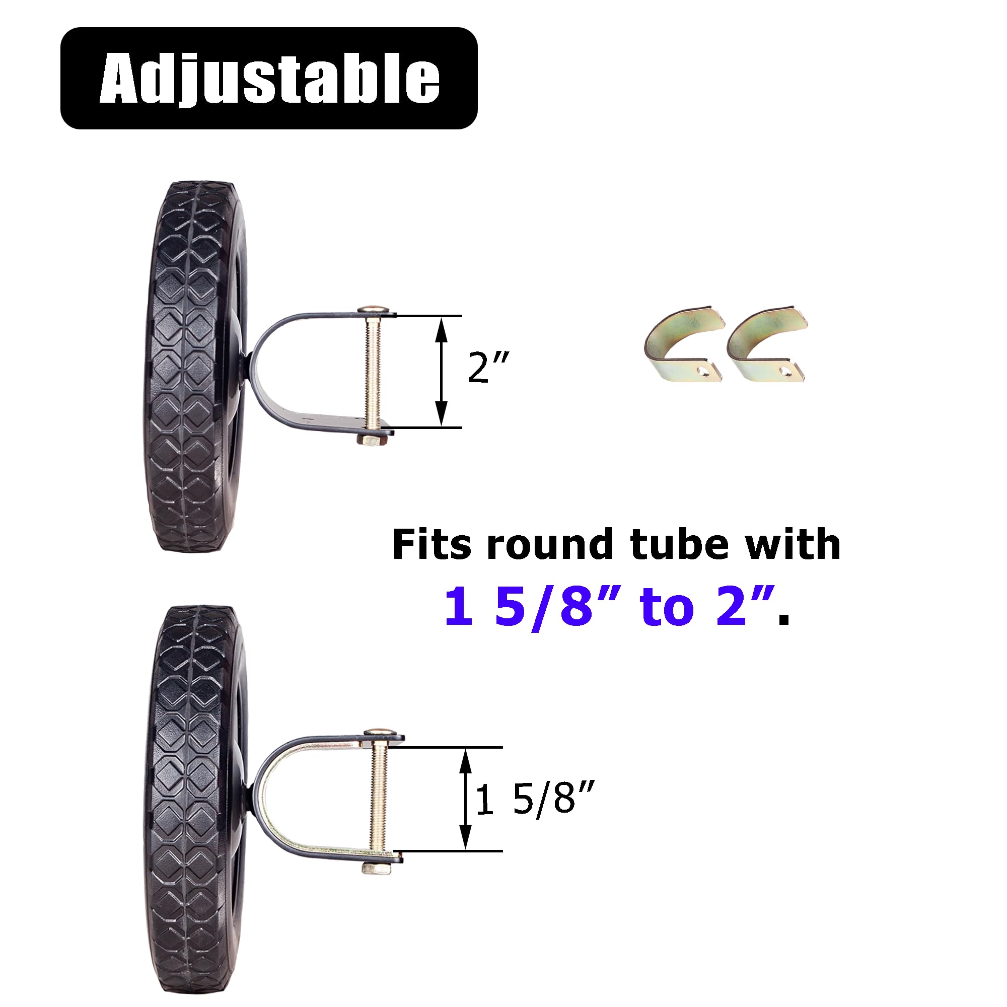 Snapklik.com : Auxdee 8 Inch Gate Wheel, Heavy Duty Farm Gate Wheel For ...