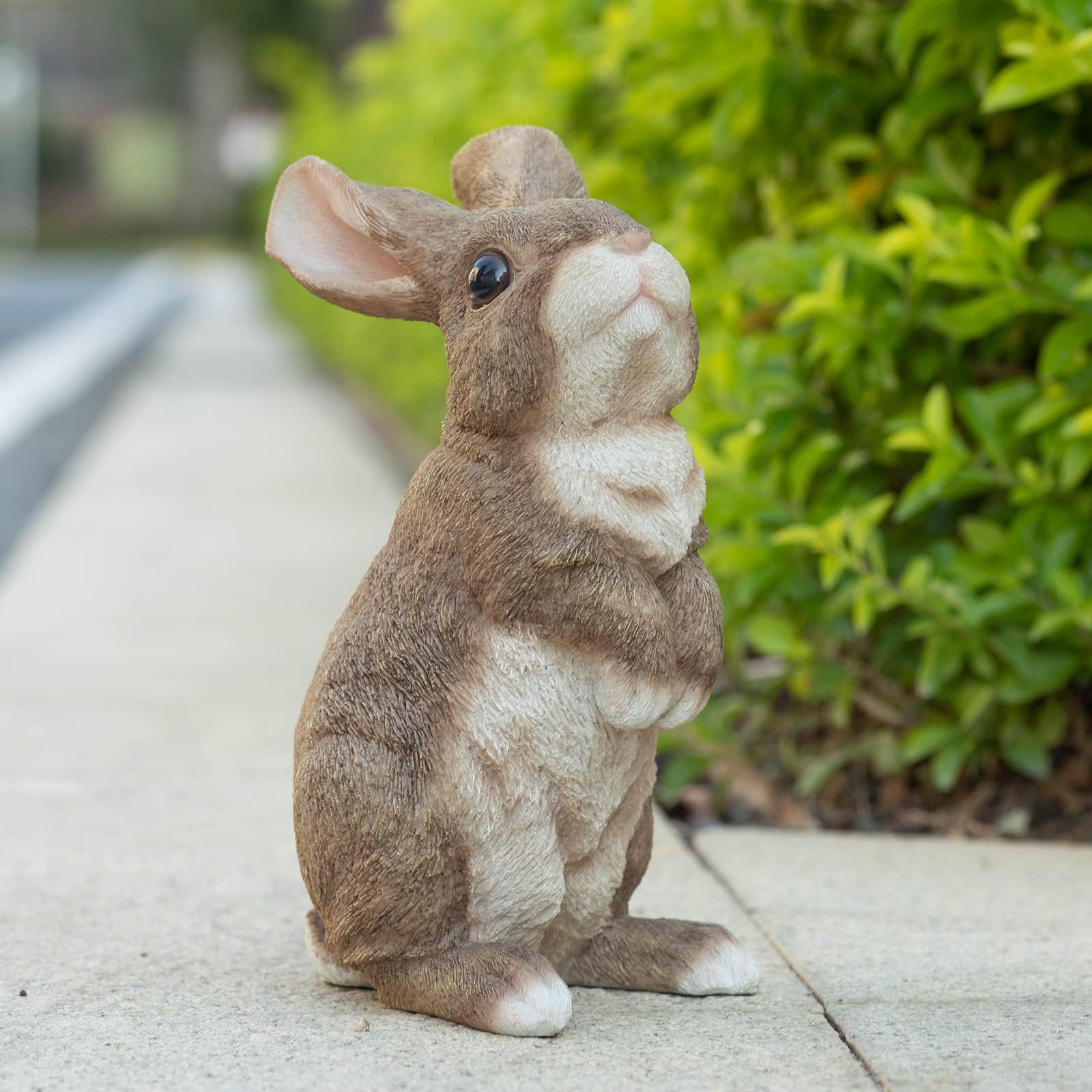 Amazon.com : CLEVER GARDEN Rabbit Garden Statue Outdoor Décor, Resin ...
