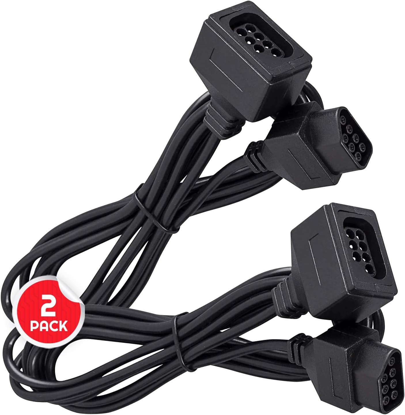 Controller Extension Cable For NES [2 Pack] 6 Feet – 1.8m Cord by ...