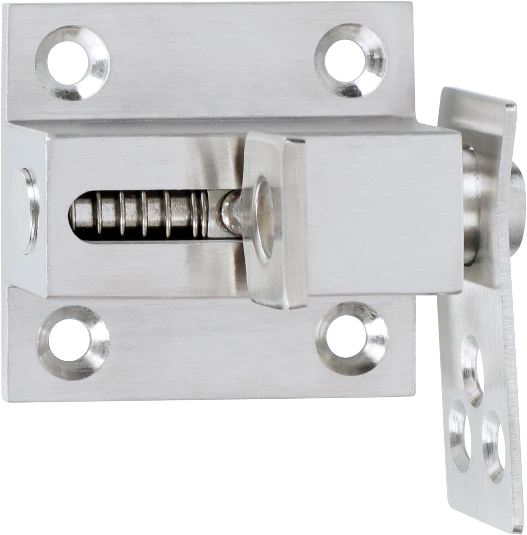 Amazon.com: Alise Slide Bolt Gate Latch with Spring-Automatic,Barrel ...