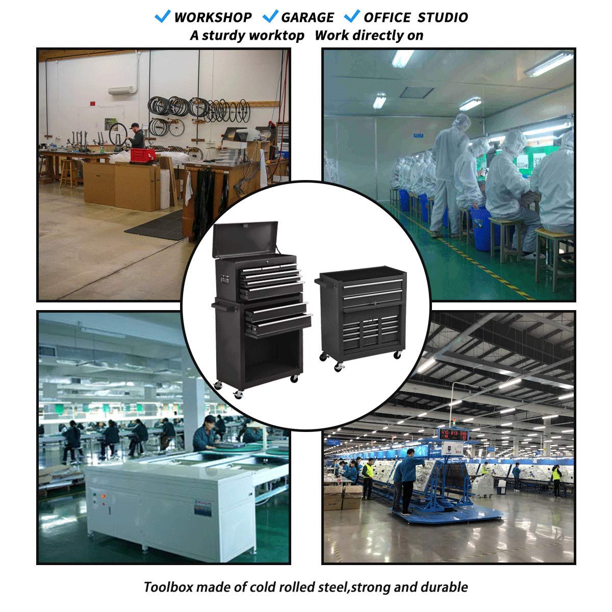 8-Drawer High Capacity Tool chest Tool Box,Rolling Tool Box,Big Tool ...