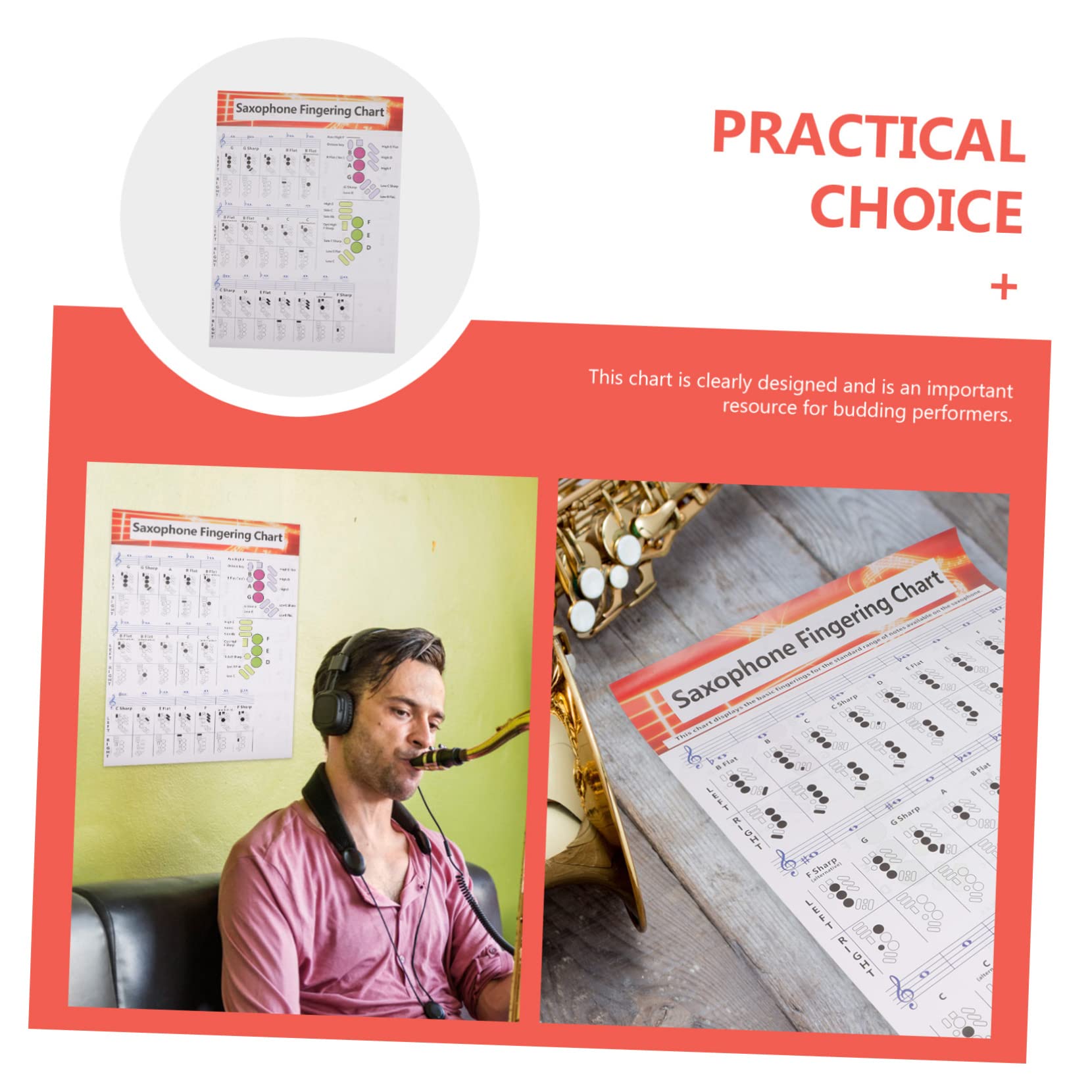 Snapklik.com : Saxophone Finger Chart Pocket Saxophone Chord Poster ...