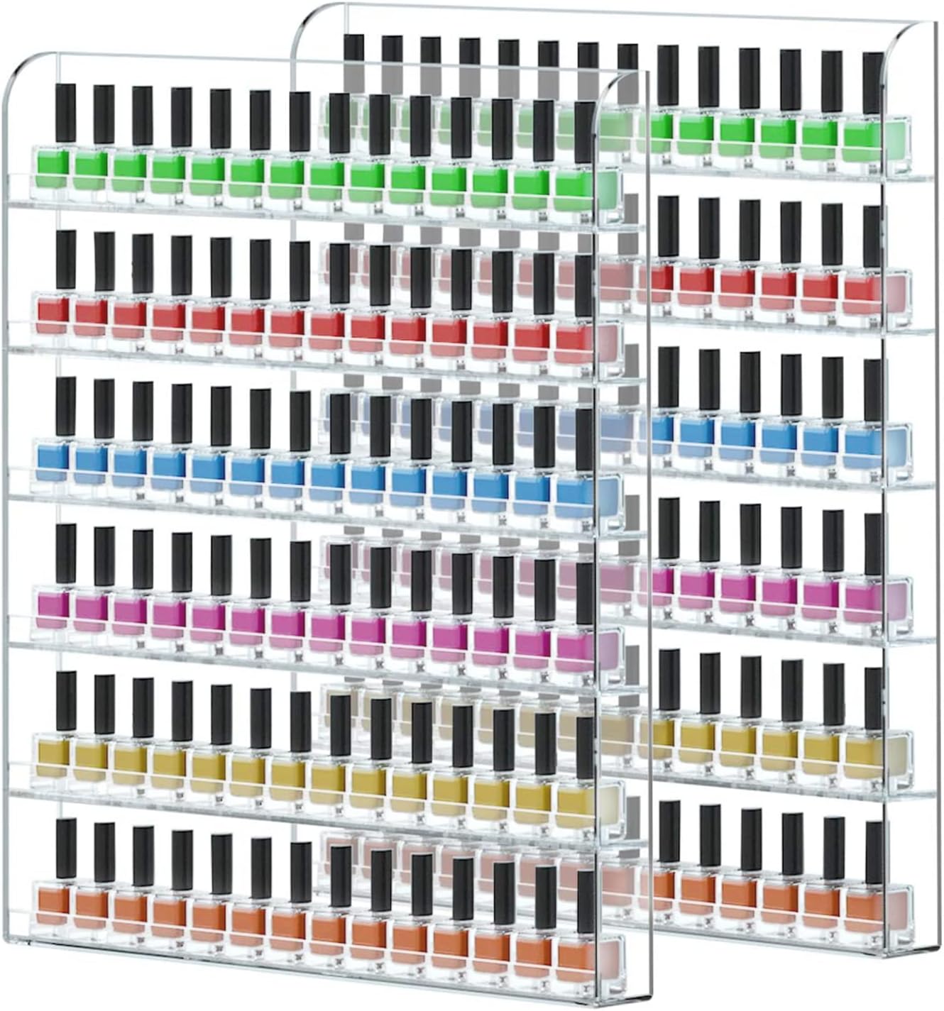 Amazon.com: ZBJDX Nail Polish Display Rack, Cosmetics Storage Cabinet ...