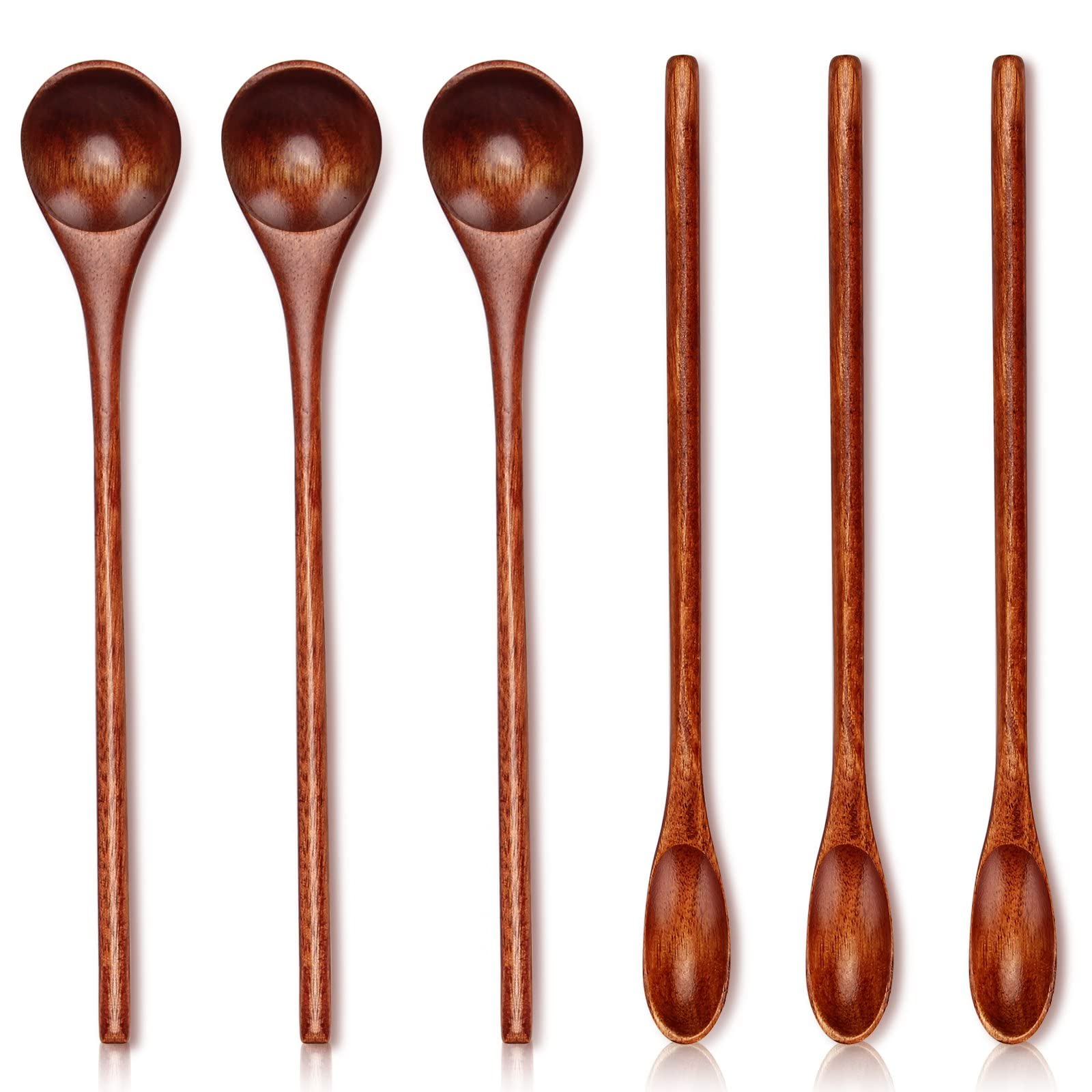 Amazon.com: 6 Pcs Small Wooden Spoons for Coffee Spoons Jars Tea Spoons ...