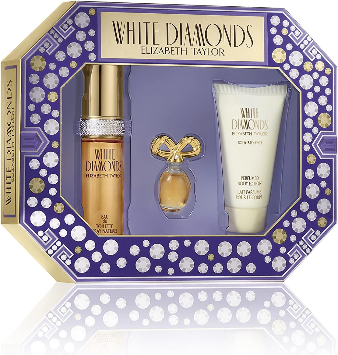 Amazon.com : Elizabeth Taylor 4 Piece White Diamonds Fragrance Gift Set ...