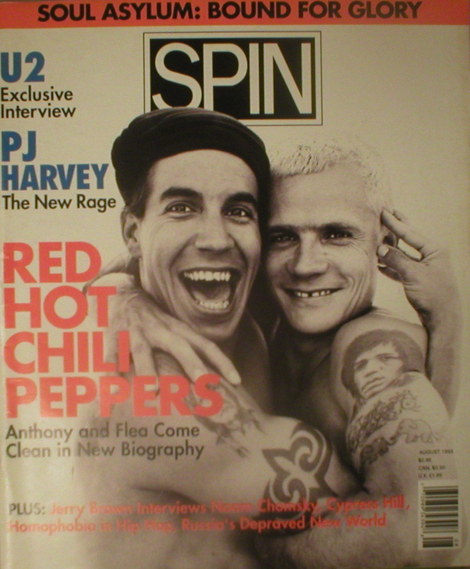 Spin Magazine August 1993 Red Hot Chili Peppers (Single Back Issue ...