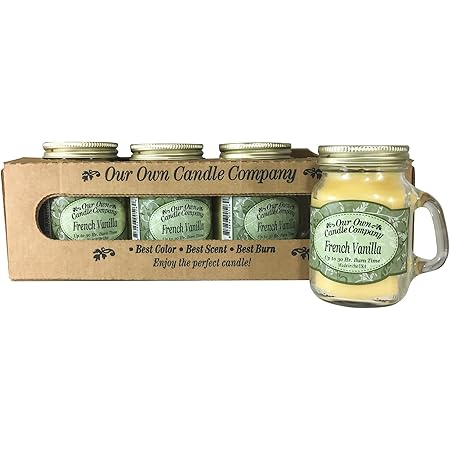 Our Own Candle Company 4 Pack Everyday Assortment Mini Mason Jar ...