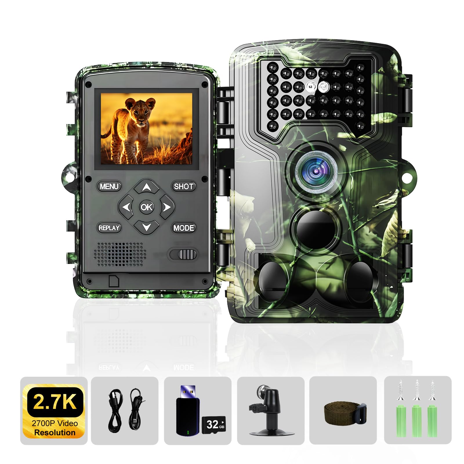 Night Motion Camera For Wildlife 1pc Hunting Camera With 2 Inch