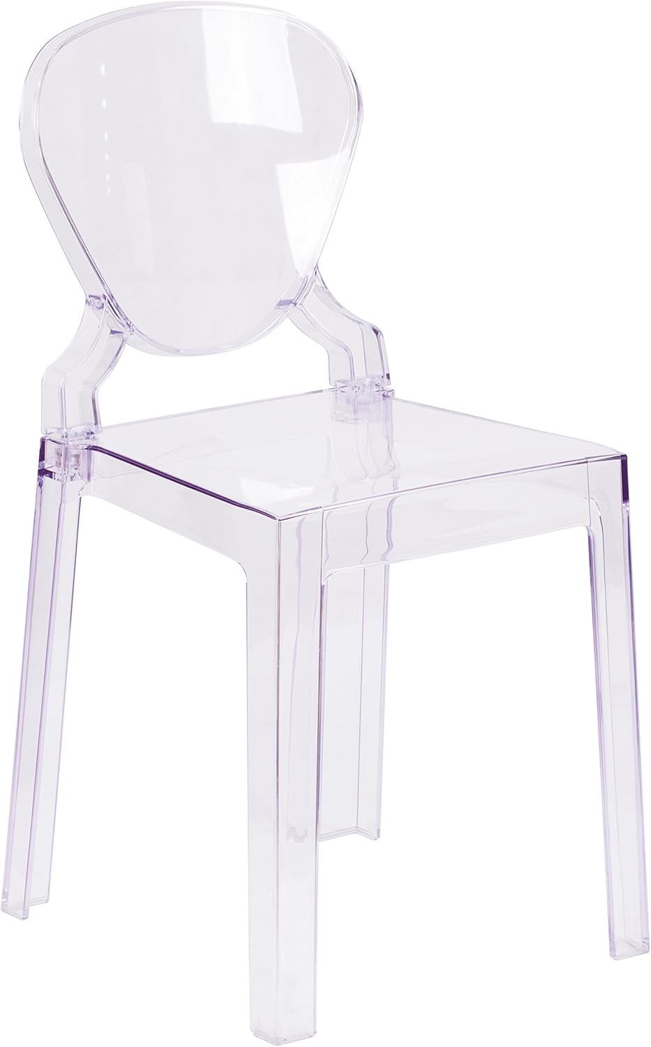 Amazon.com - Flash Furniture Theo Ghost Chair with Tear Back in ...