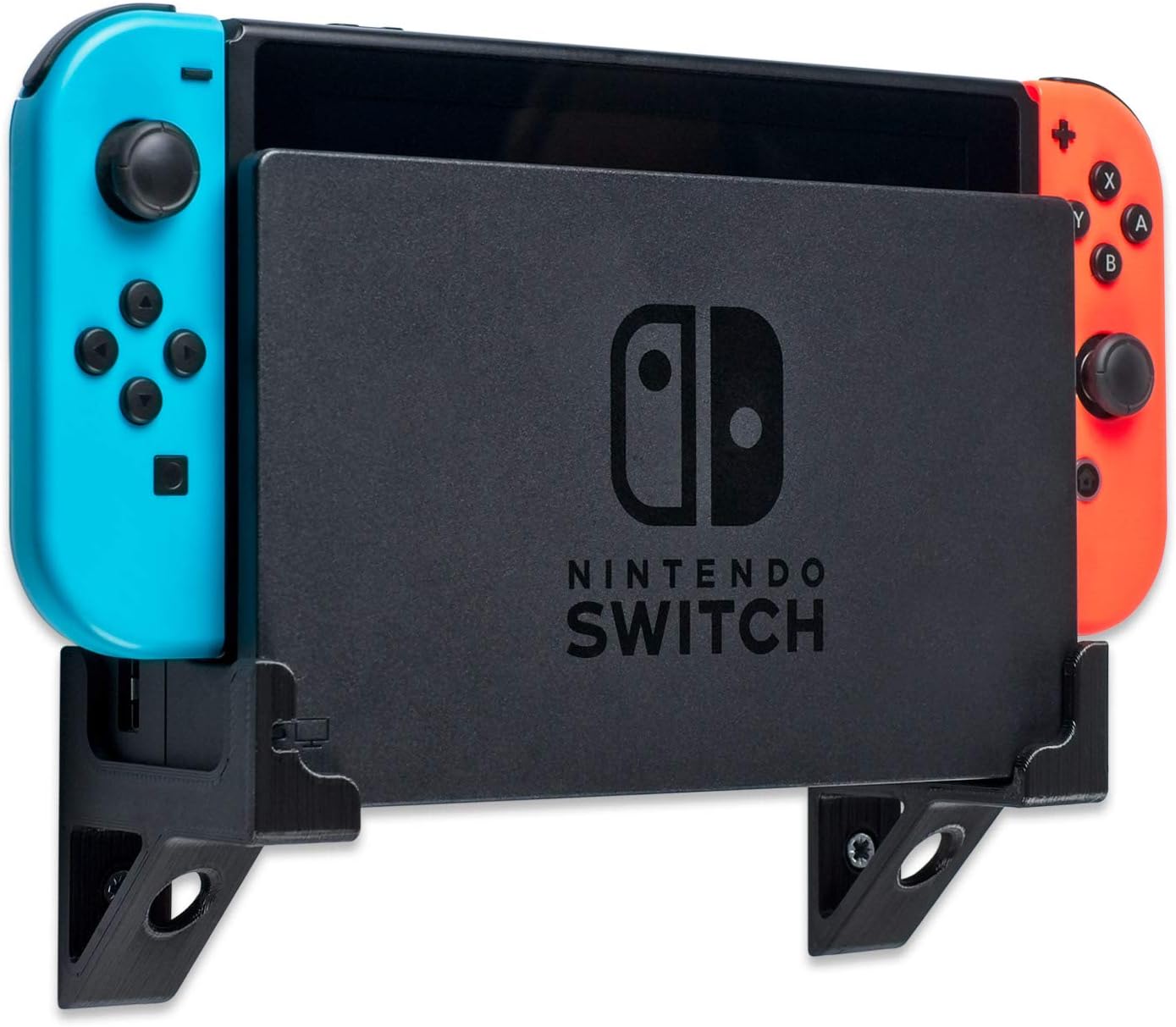P3D-Lab Wall Mount for Nintendo Switch Dock, Switch Wall Bracket Black ...