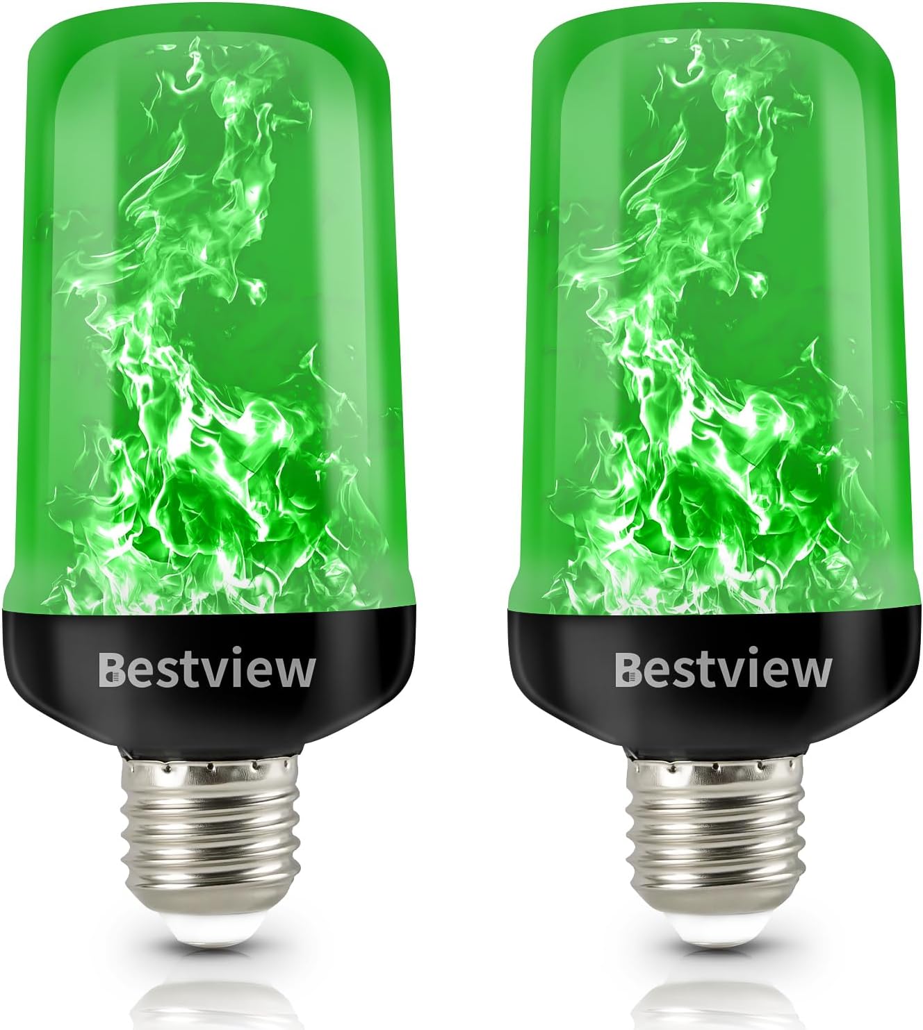 Amazon.com: Bestview LED Flame Effect Light Bulbs,4 Modes Smart E26/E27 ...