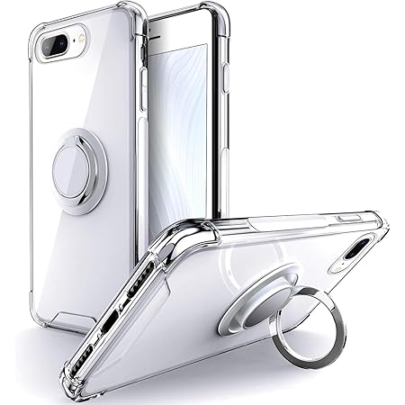 Silverback Funda transparente para iPhone 8 Plus con soporte de anillo ...