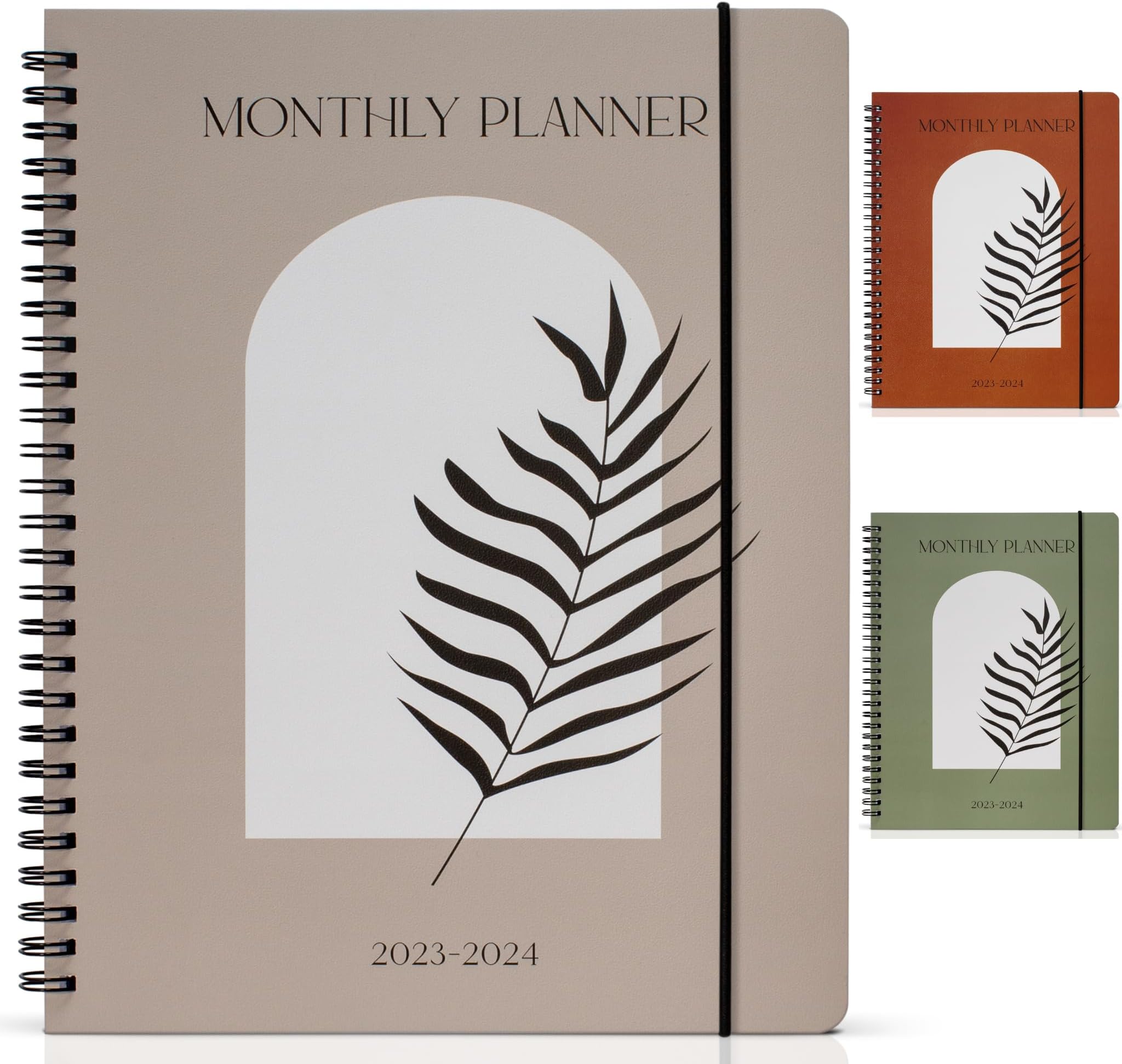 Amazon.com : Beautiful 2024 Monthly Planner and Calendar Book - 2023 ...