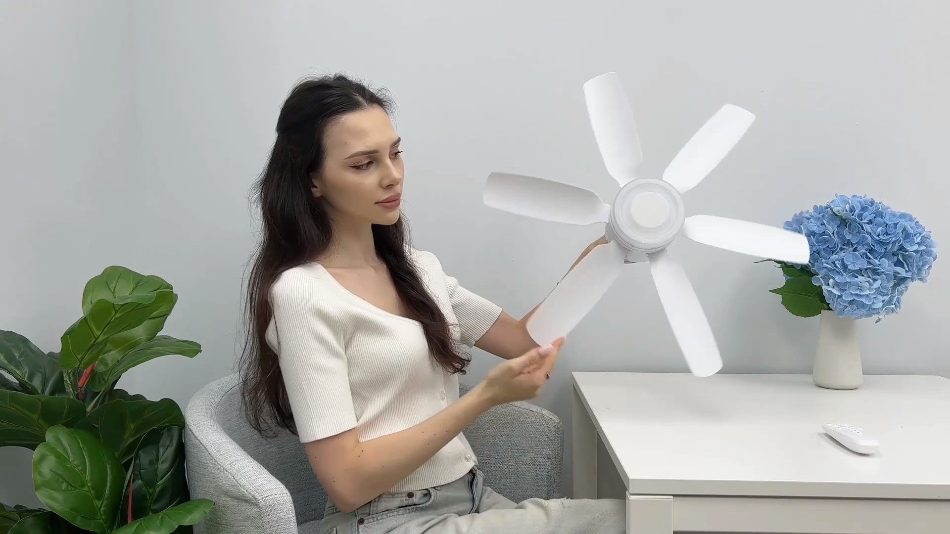 E27 Light Socket Fan 10 Inch Socket Ceiling Fan With Light - Remote ...