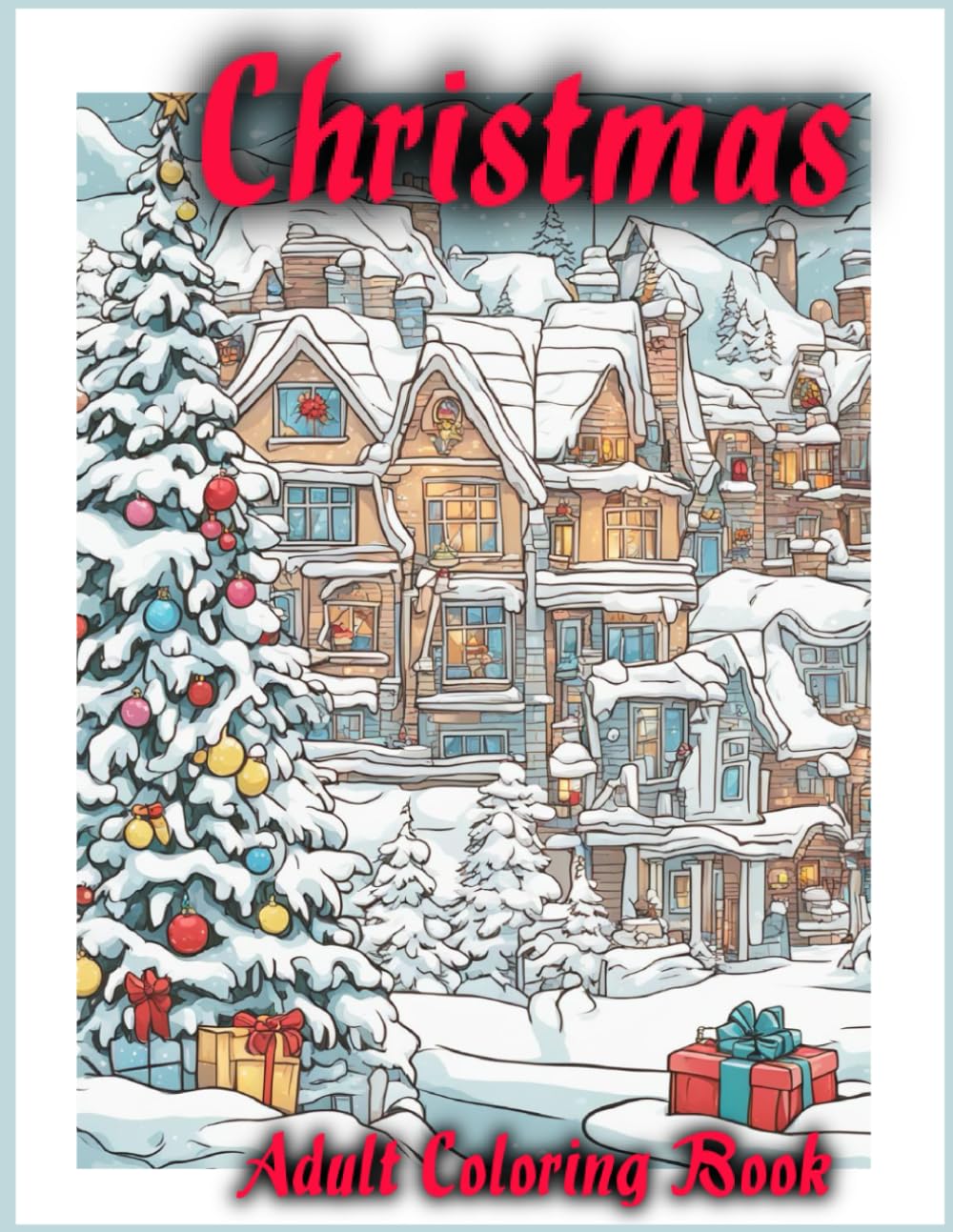Amazon.com: Christmas Adult Coloring Book: Christmas Coloring Book For ...